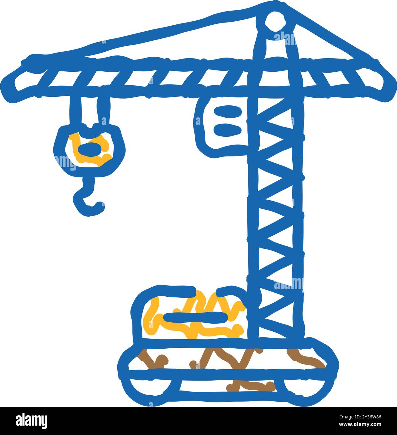 Engineer inspection crane Stock Vector Images - Alamy