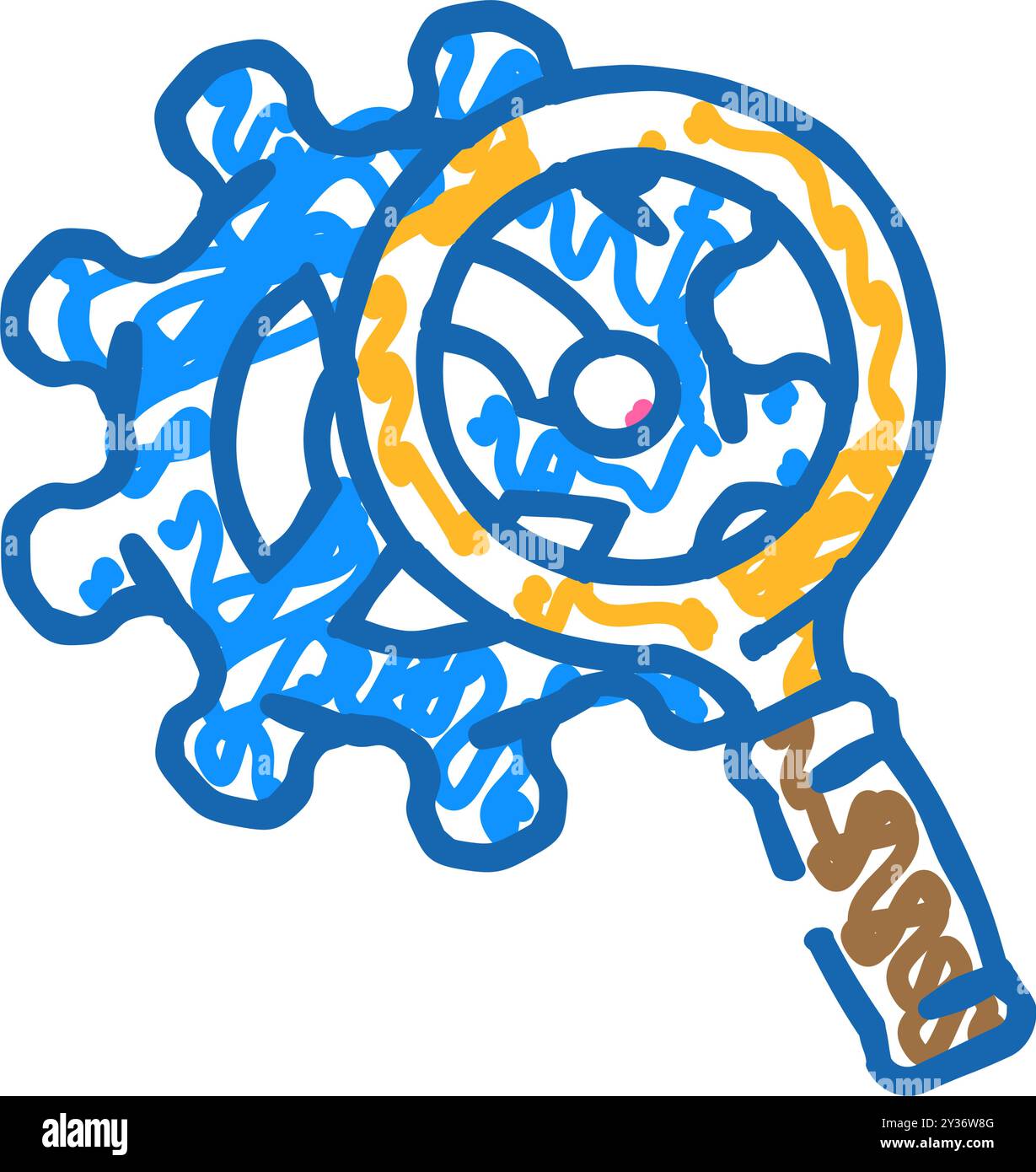 quality testing tool work icon doodle illustration Stock Vector Image ...