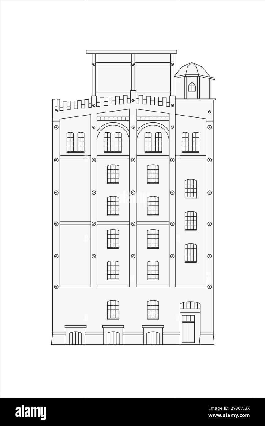 Museum house in historic Stock Vector Images - Alamy