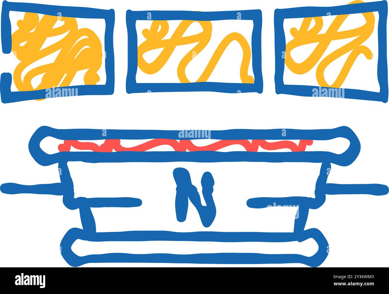 Anchor desk vector Cut Out Stock Images & Pictures - Alamy