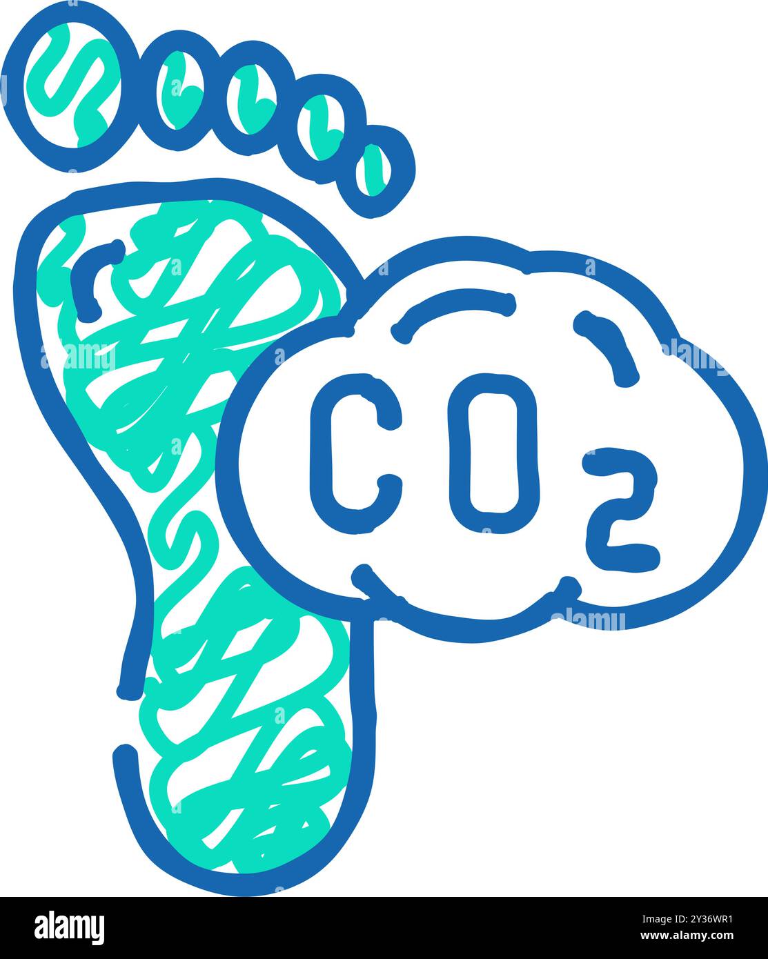 Footprint carbon man Stock Vector Images - Alamy