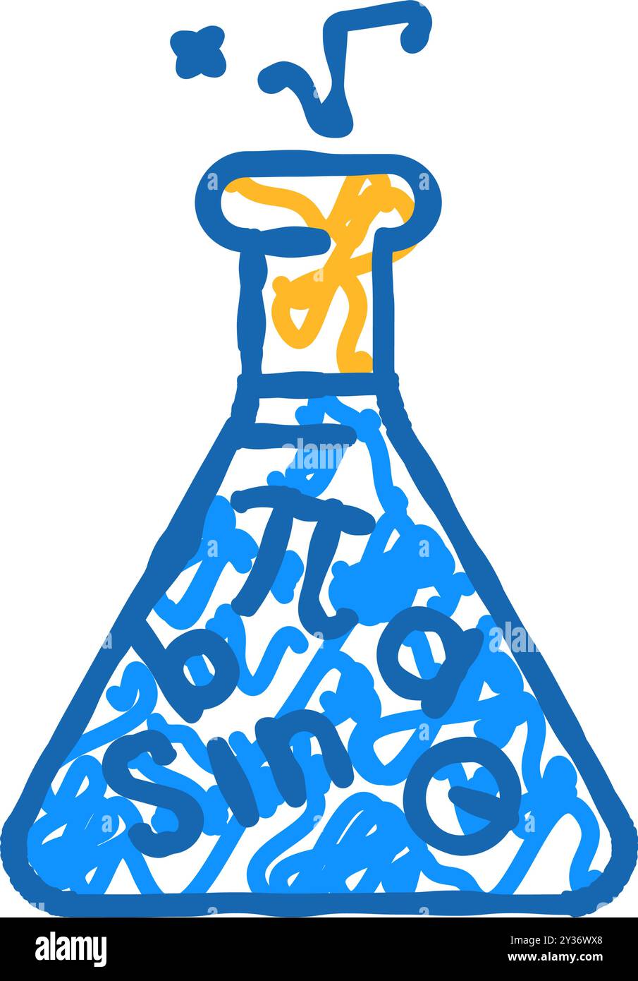 math science education icon doodle illustration Stock Vector Image ...