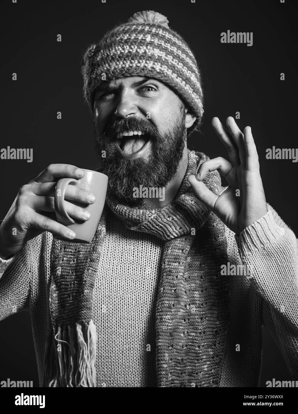 Good morning drinking morning Black and White Stock Photos & Images - Alamy