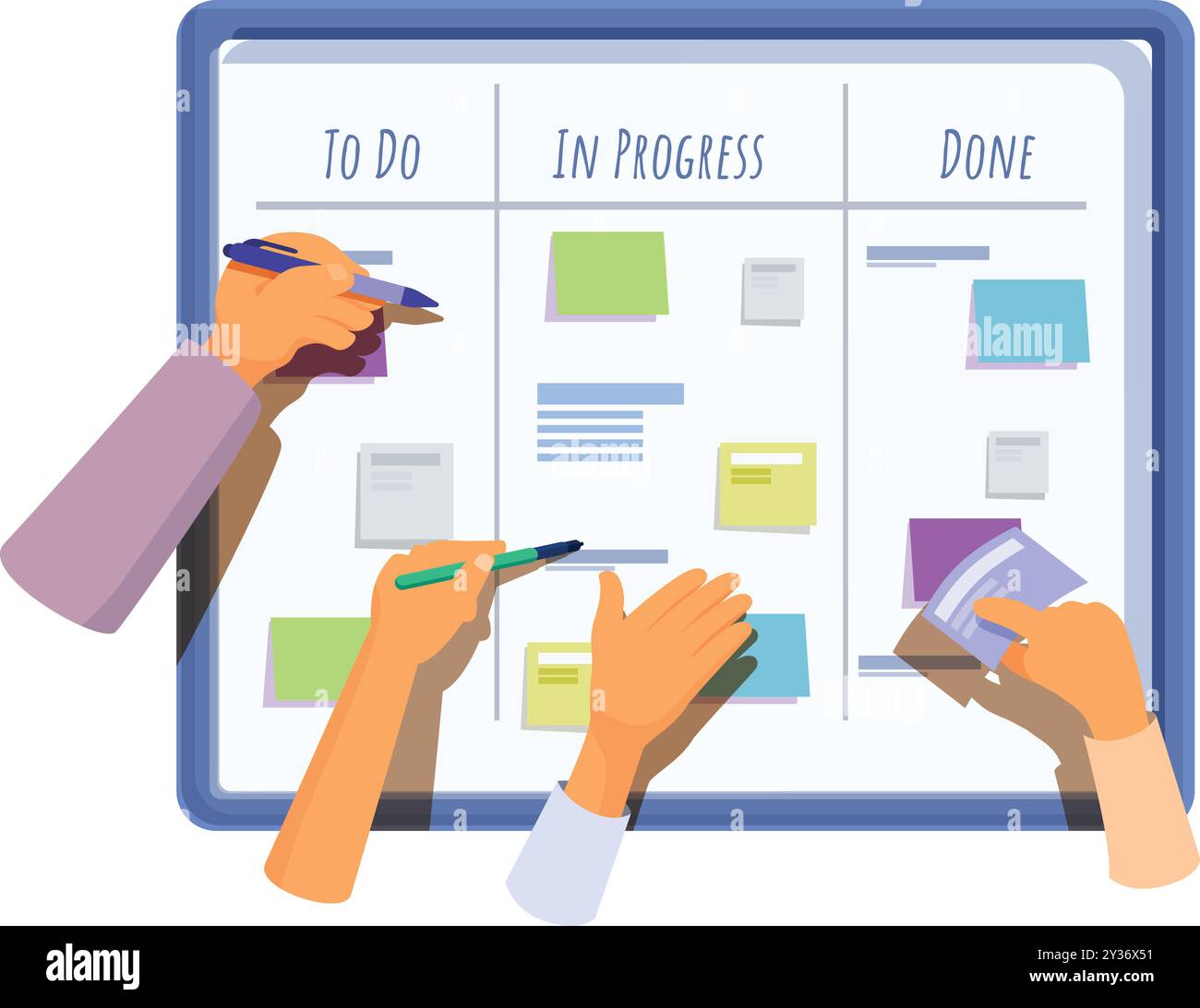 Manager leader on sticky Stock Vector Images - Alamy