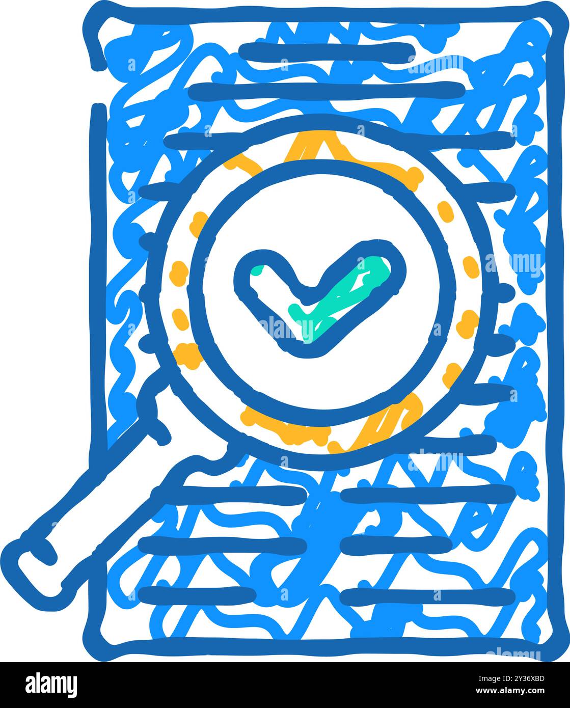 fact check news media icon doodle illustration Stock Vector Image & Art ...