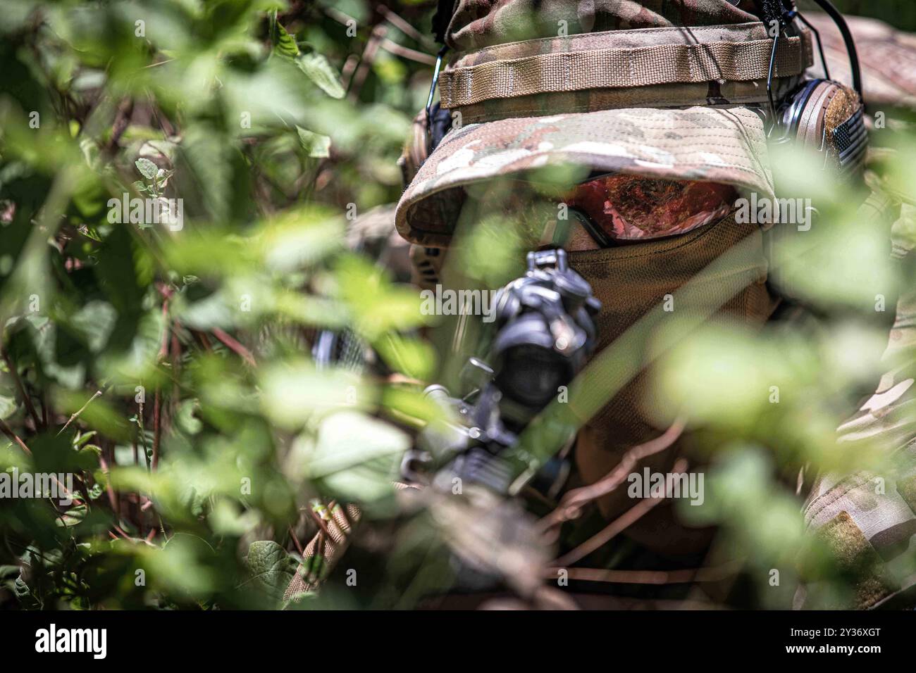 Salinas, Puerto Rico. 23rd Aug, 2024. U.S. Army Spc. Khaled Merle, a ...
