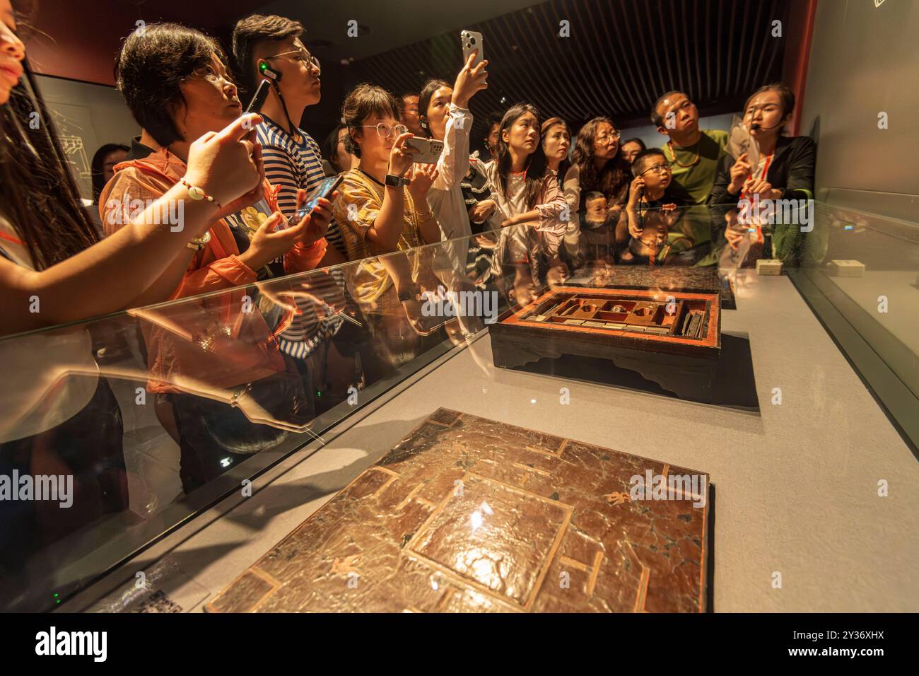 CHANGSHA, CHINA - SEPTEMBER 11, 2024 - Visitors view an exhibition of ...