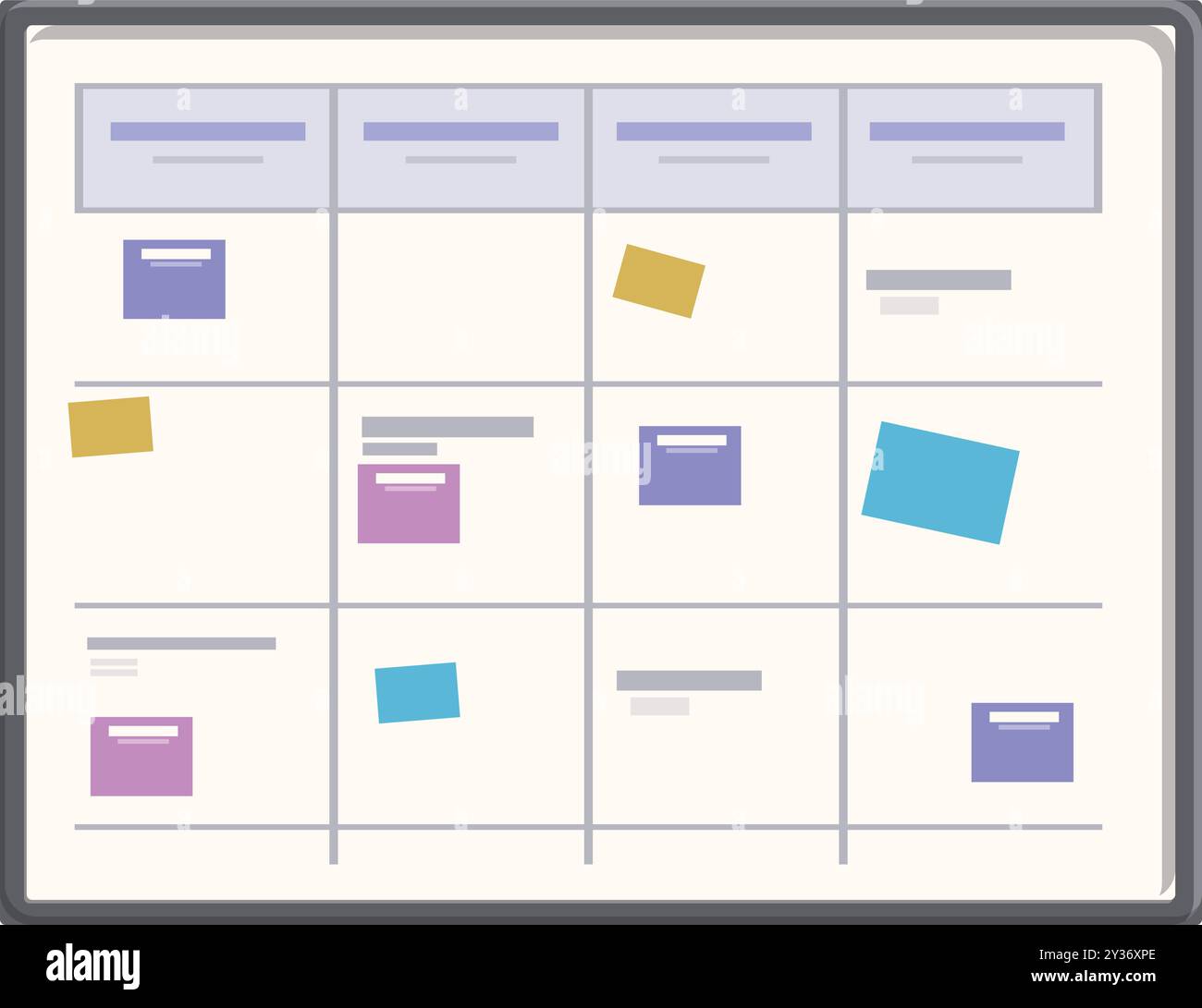 Kanban management team tasks Stock Vector Images - Alamy