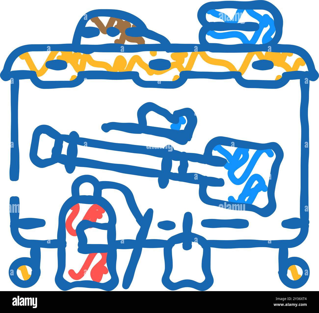 oil spill response kit petroleum engineer icon doodle illustration ...