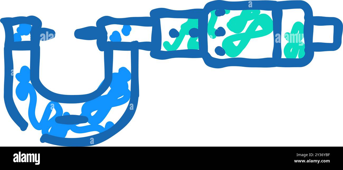 micrometer tool work icon doodle illustration Stock Vector Image & Art ...