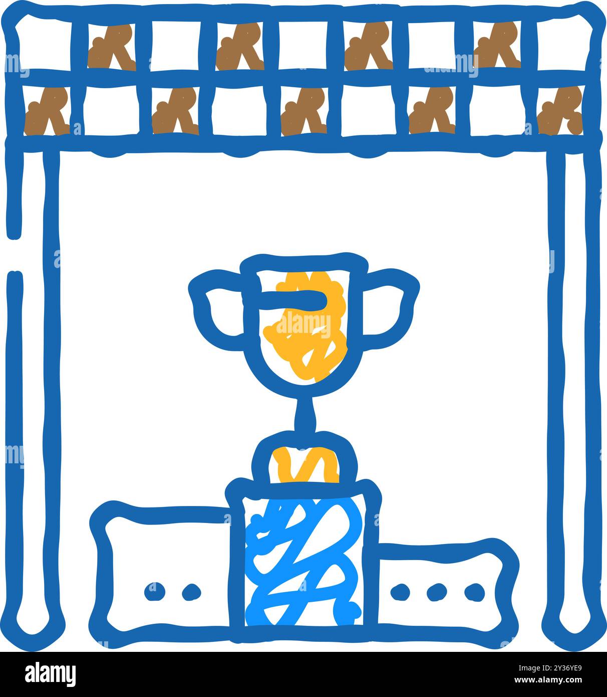 winner car race vehicle auto icon doodle illustration Stock Vector ...