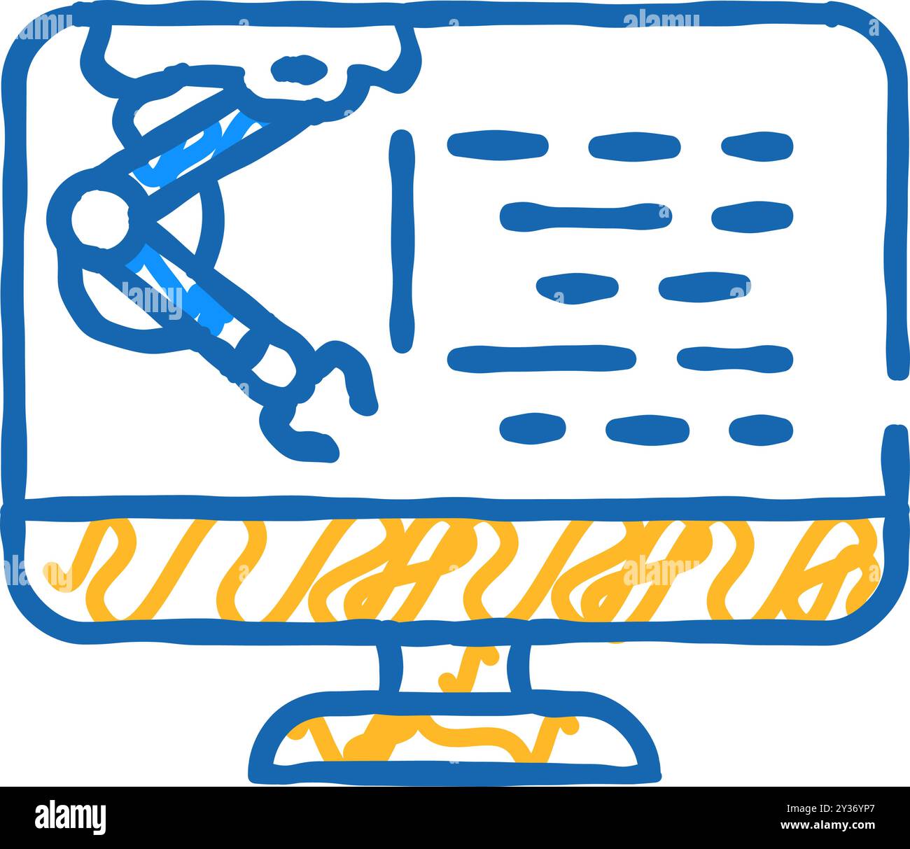 digital manufacturing engineer icon doodle illustration Stock Vector ...