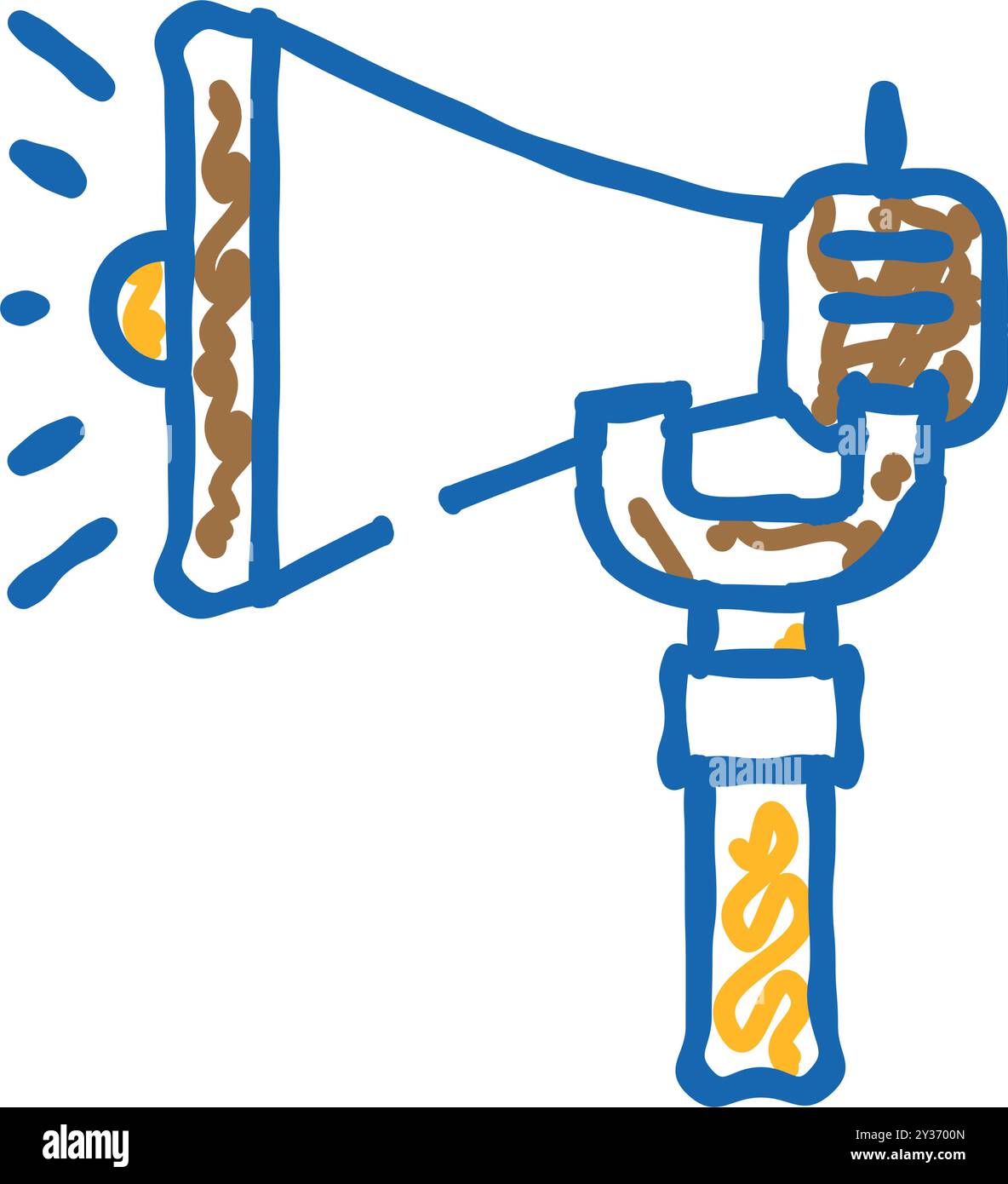 emergency siren alert icon doodle illustration Stock Vector Image & Art ...