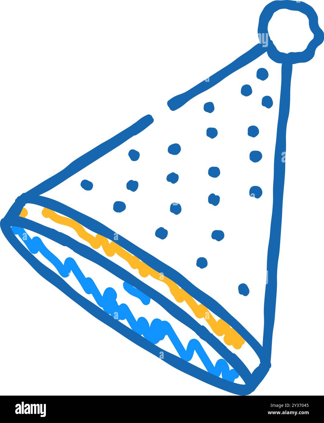 party hat cap icon doodle illustration Stock Vector Image & Art - Alamy