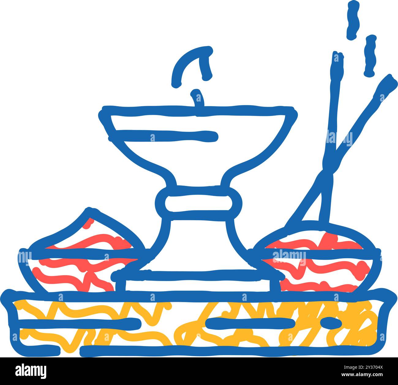 Indian puja thali Cut Out Stock Images & Pictures - Alamy