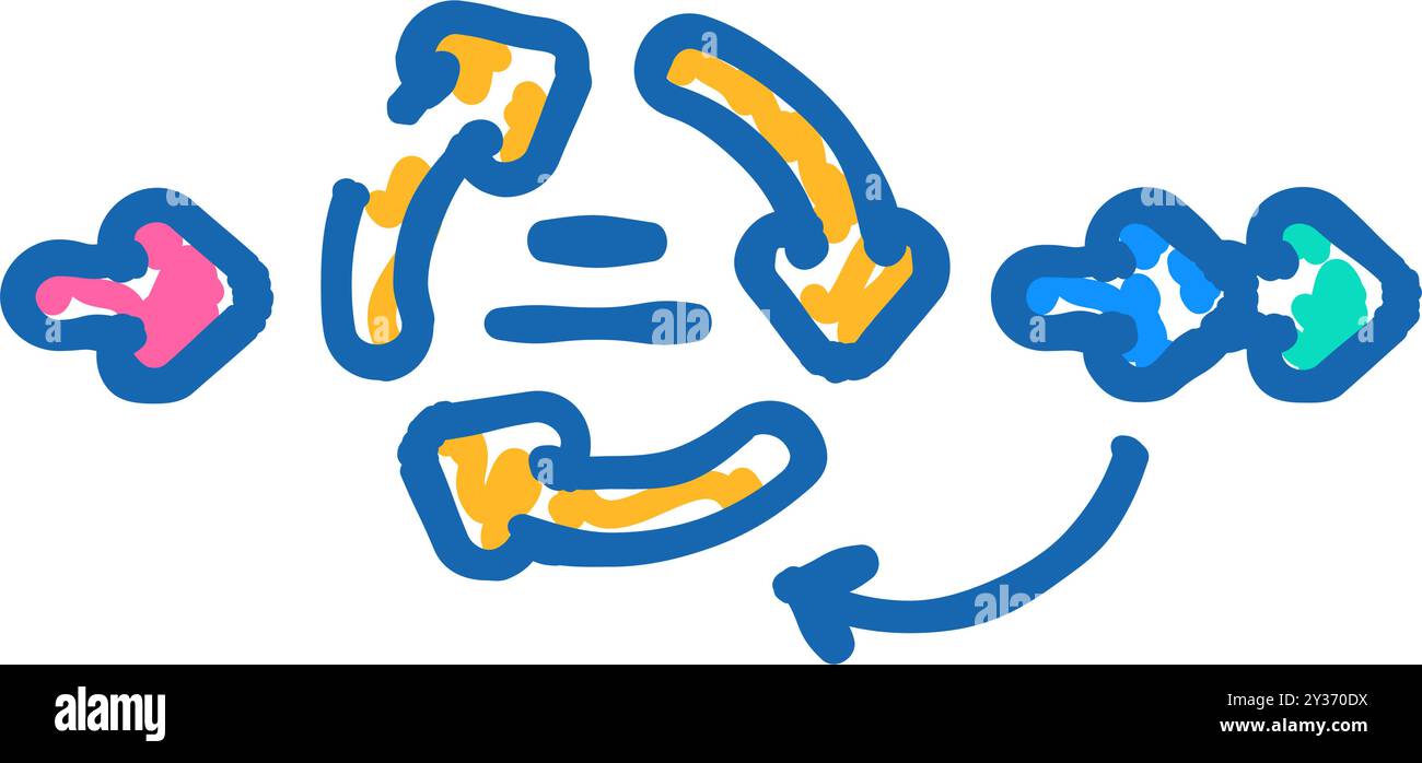 rapid application development software icon doodle illustration Stock ...