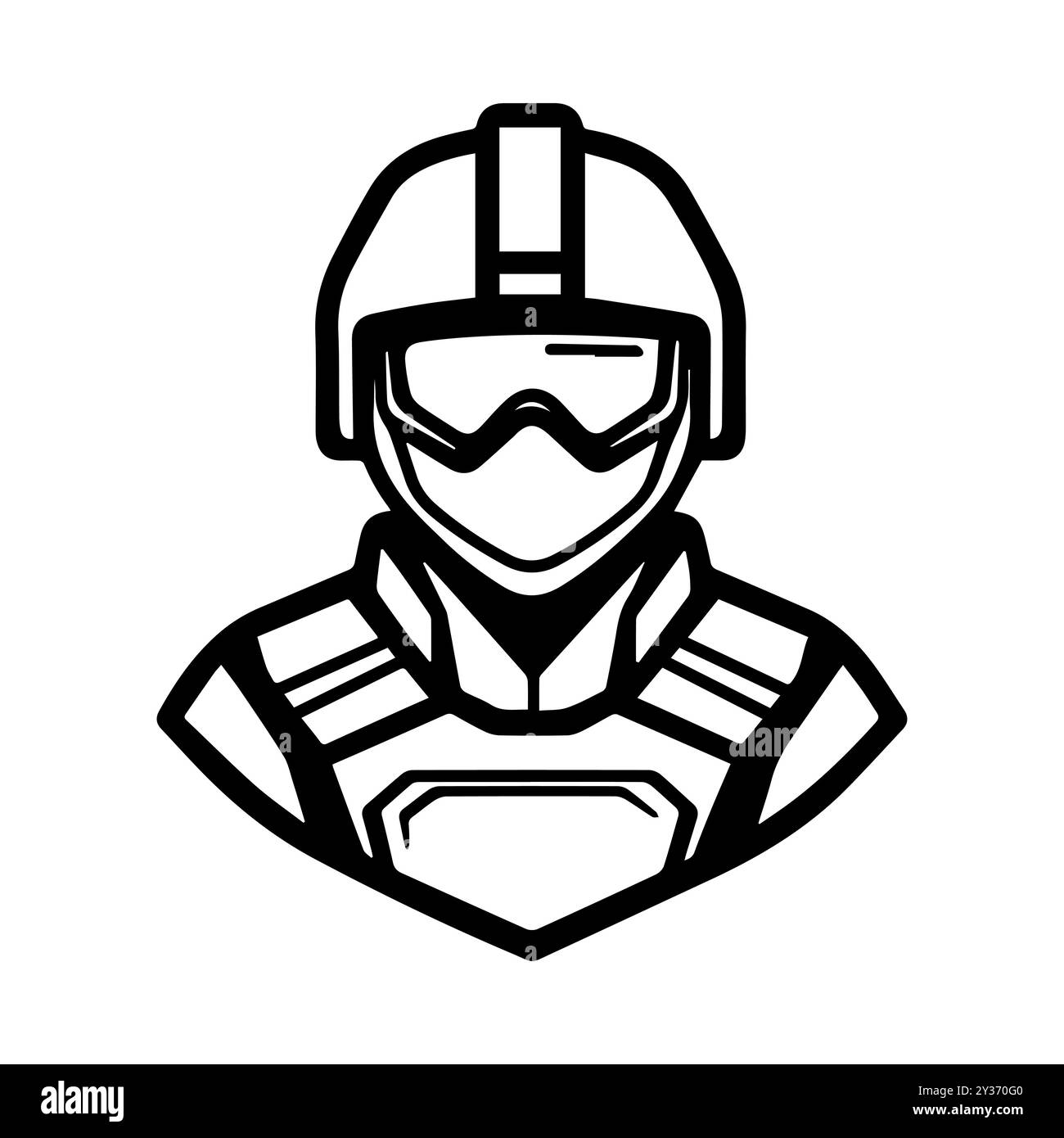 troop icon or modern line symbol. Vector line art and icon design with ...
