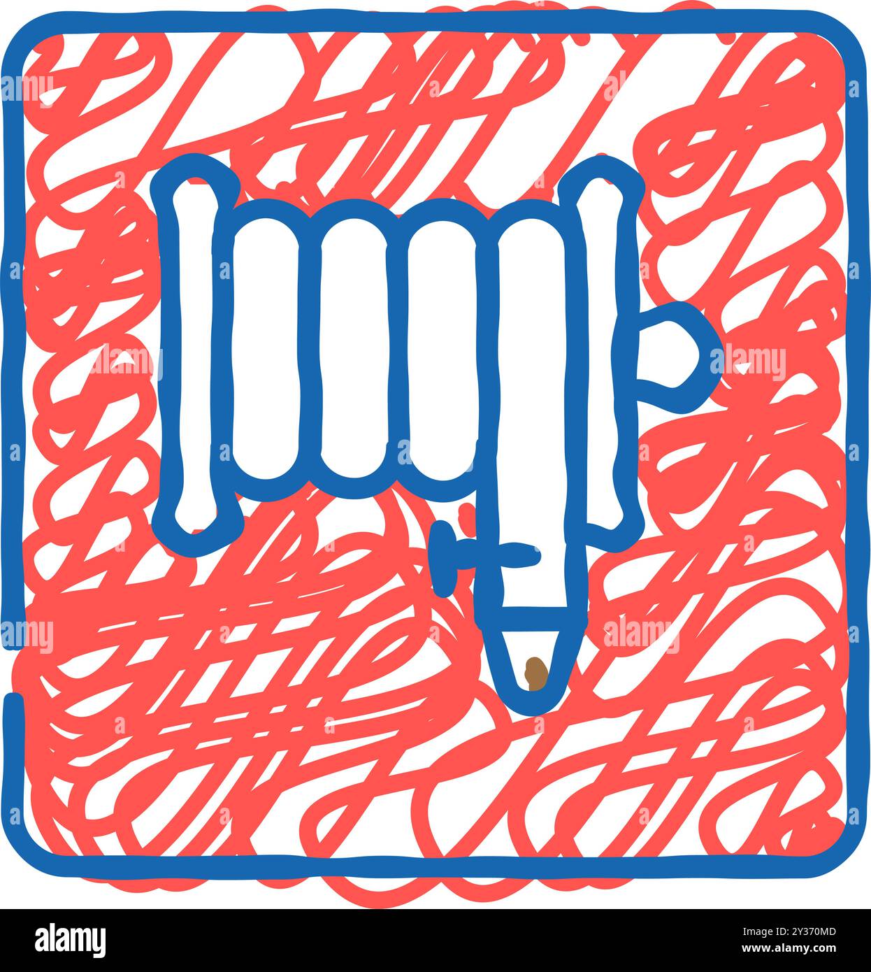 fire fighting hose standpipe outlet icon doodle illustration Stock ...