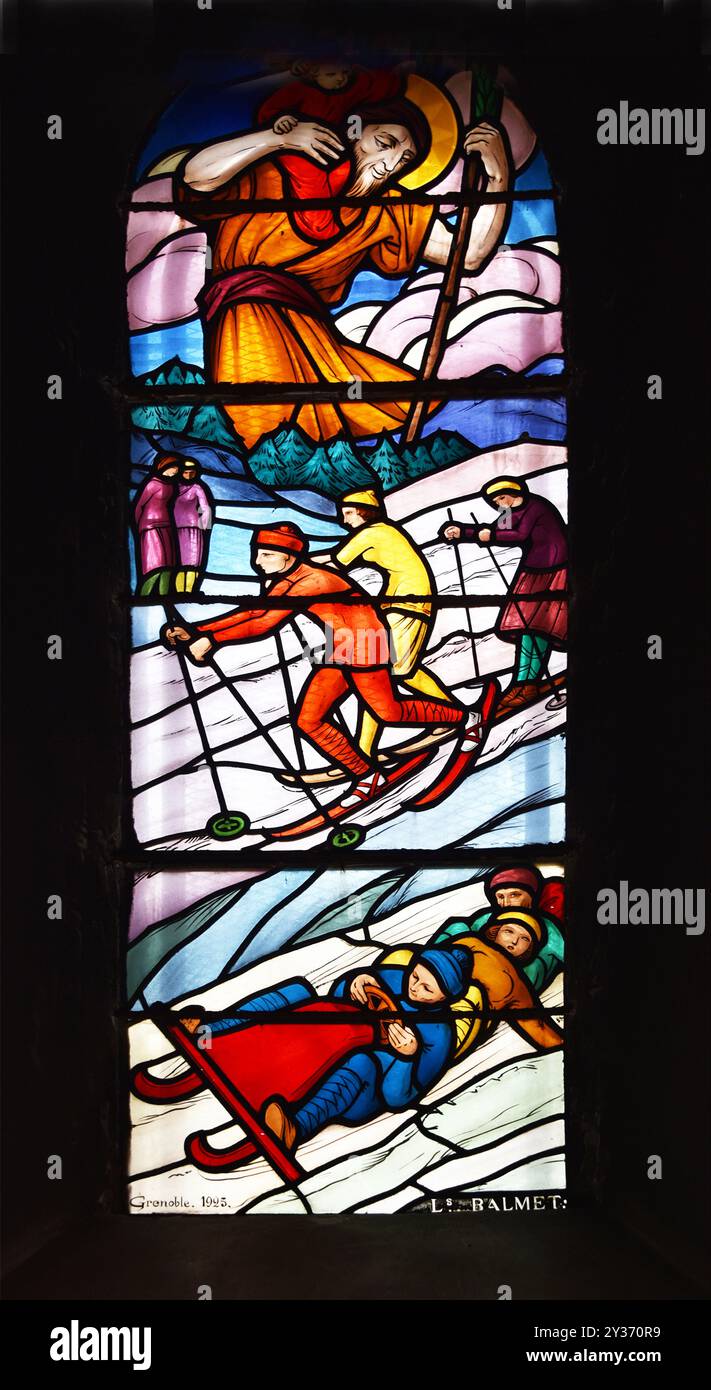 FRANCE, HAUTE SAVOIE (74) CHAMONIX, INSIDE THE CHURCH SAINT MICHEL ...