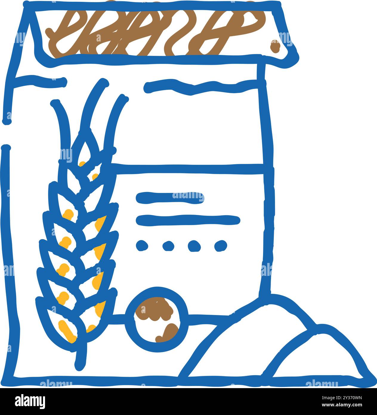 flour barley icon doodle illustration Stock Vector Image & Art - Alamy