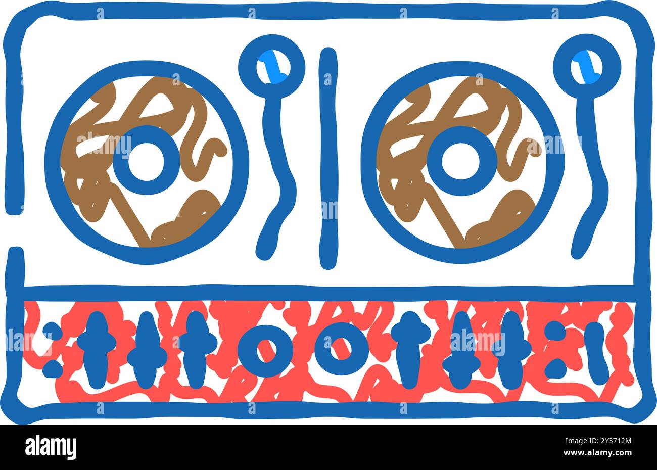 retro dj turntable retro music icon doodle illustration Stock Vector ...