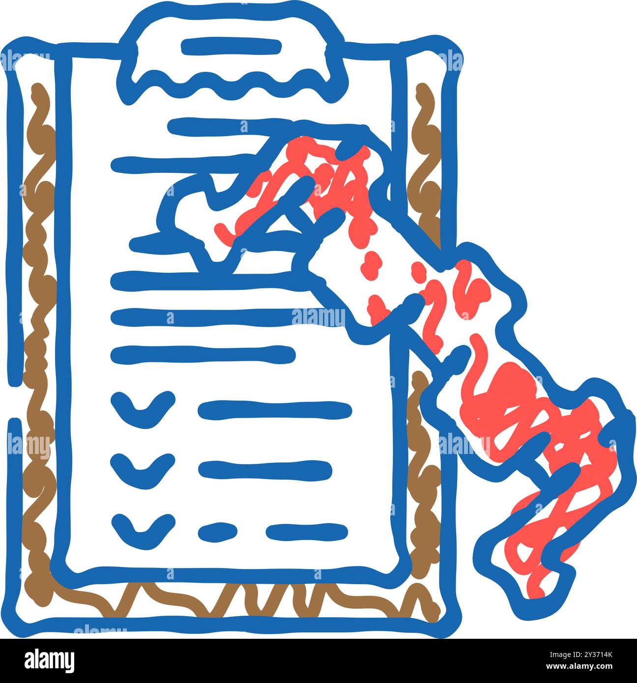 product testing mechanical engineer icon doodle illustration Stock ...