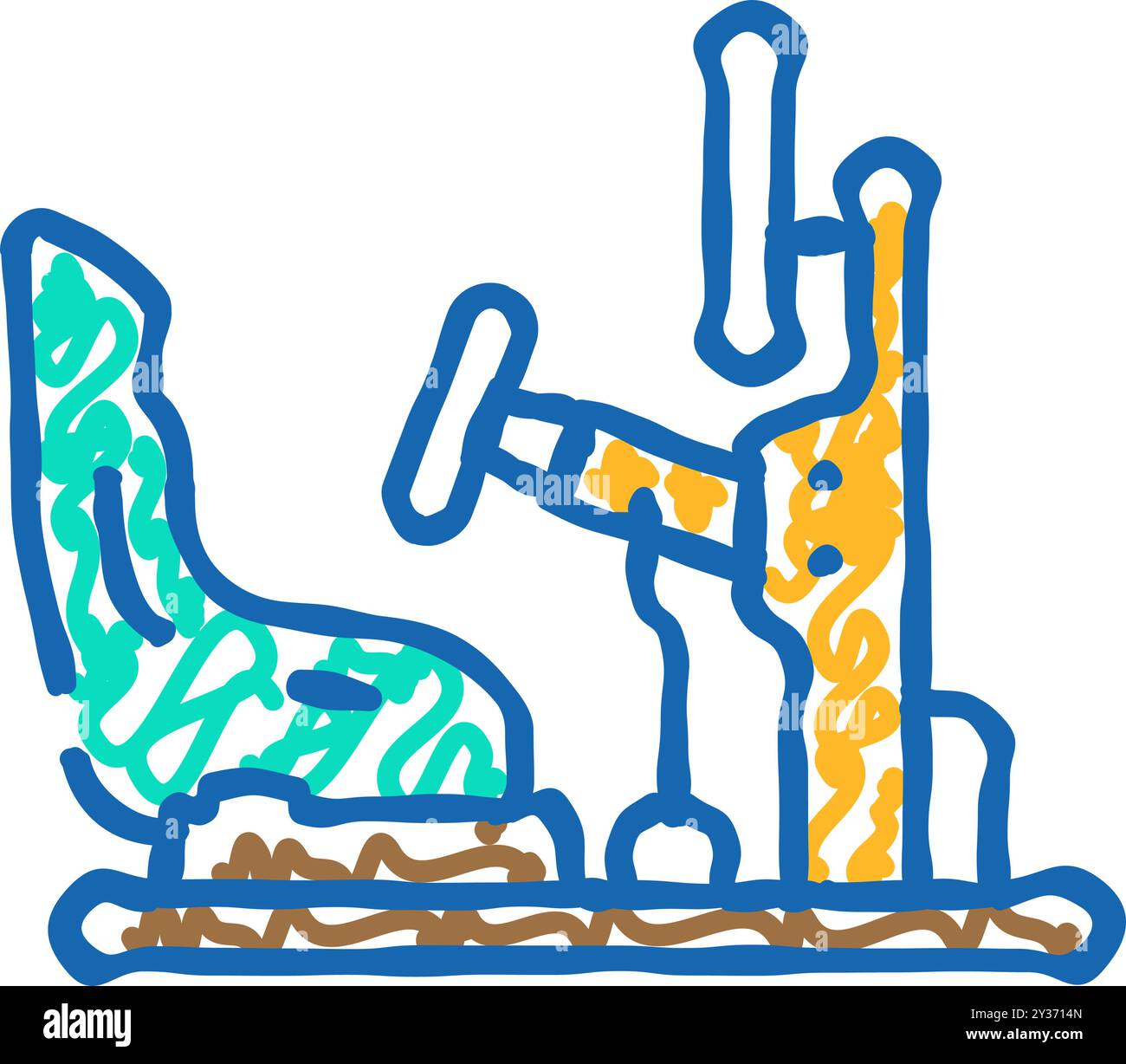 racing simulator vehicle icon doodle illustration Stock Vector Image ...