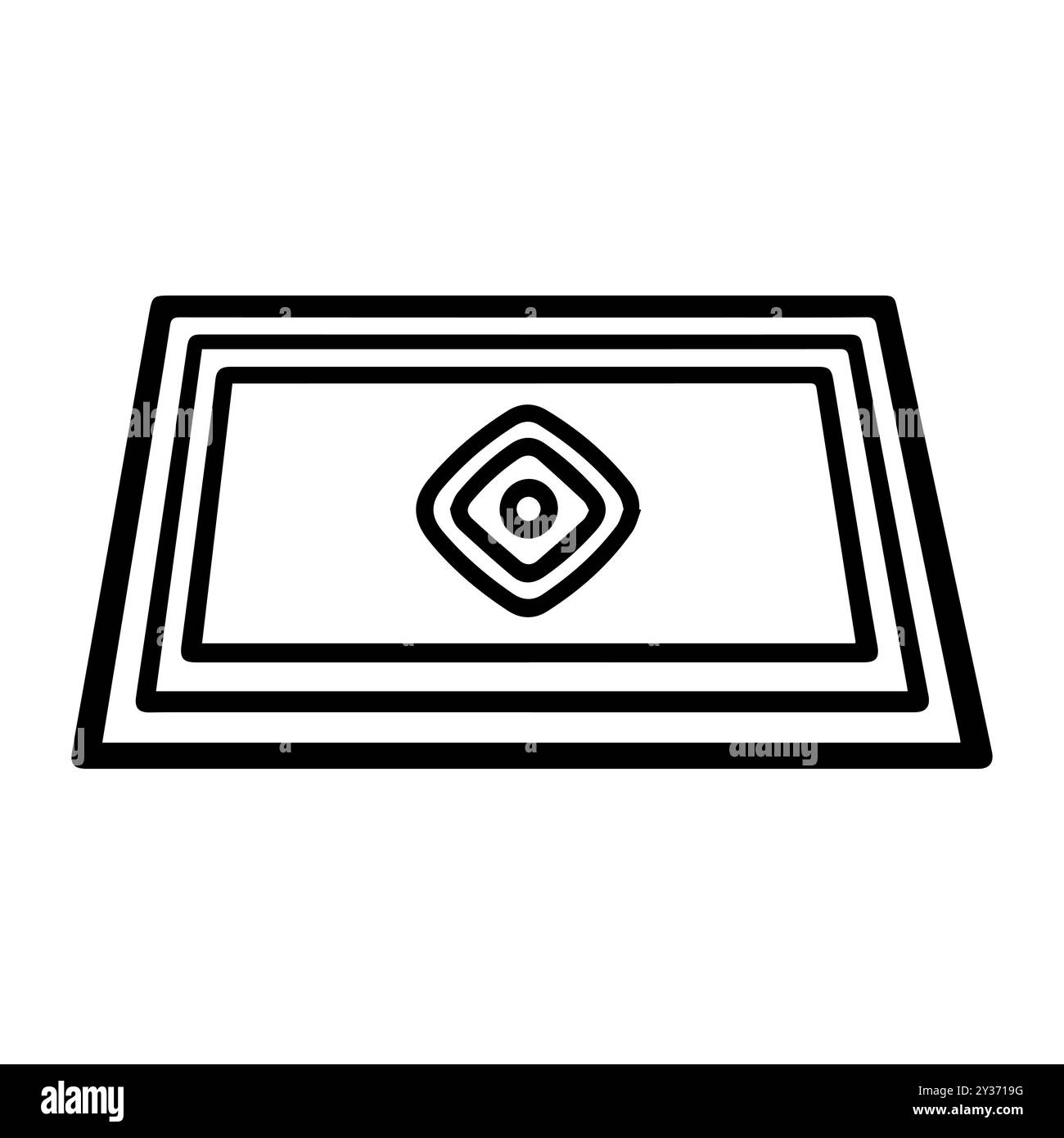 Carpet line icon home Black and White Stock Photos & Images - Alamy