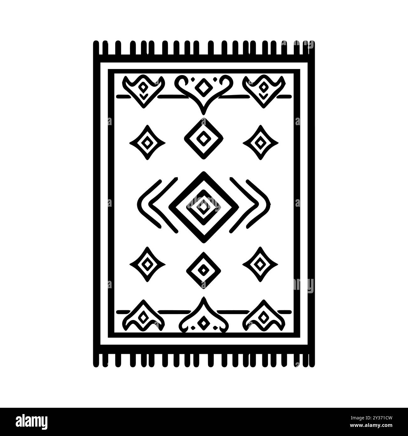 carpet icon or modern line symbol. Vector line art and icon design with ...