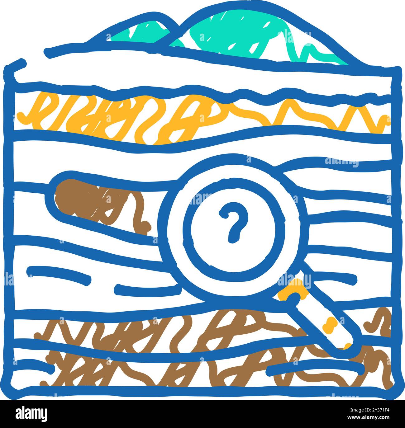 mineral exploration icon doodle illustration Stock Vector Image & Art ...