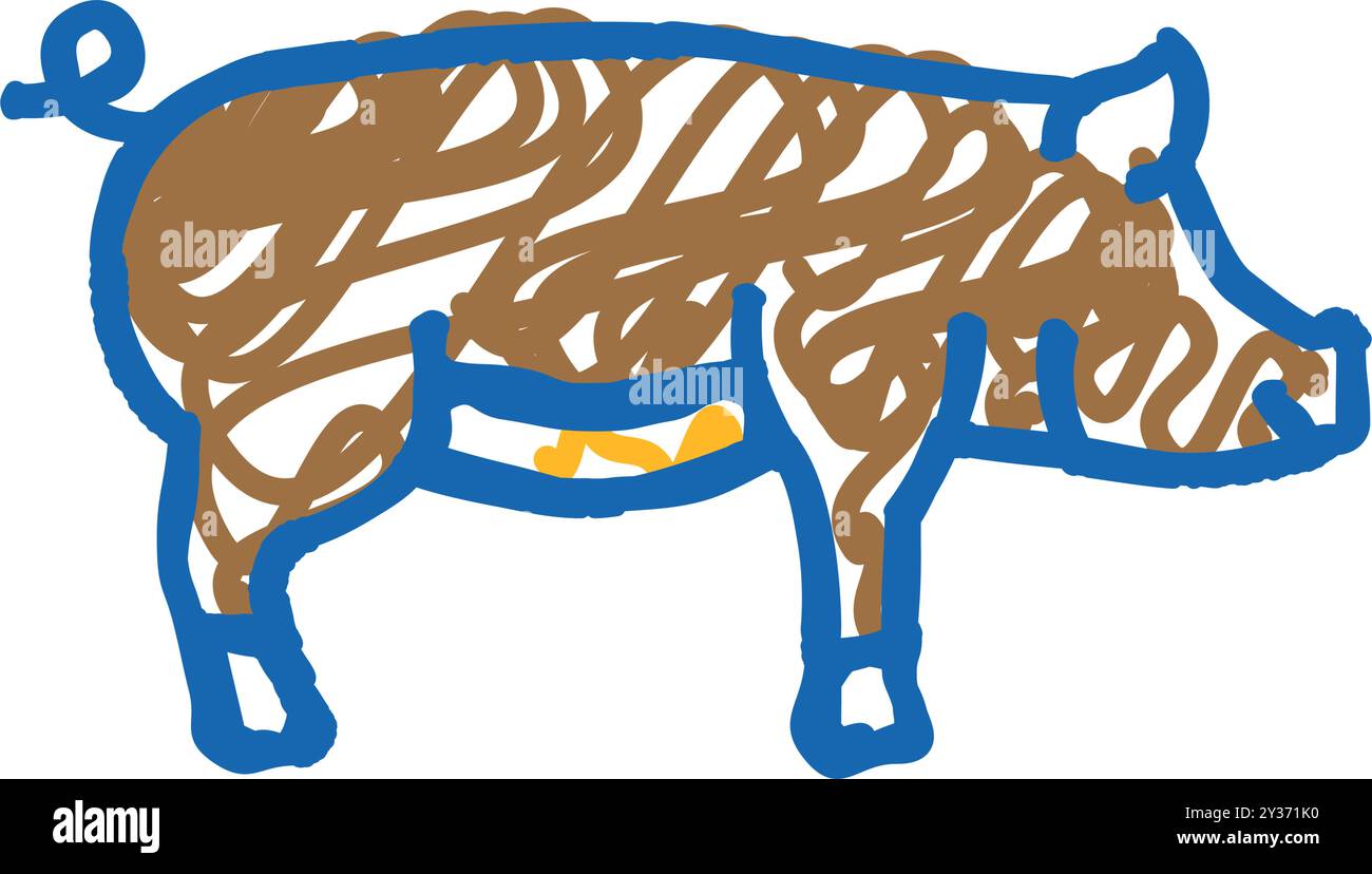 duroc pig breed icon doodle illustration Stock Vector Image & Art - Alamy
