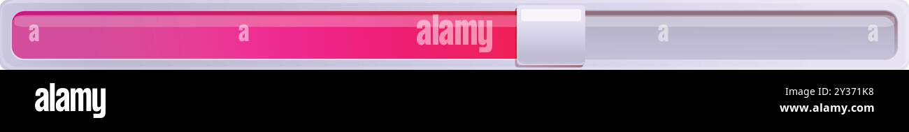 Pink loading bar showing progress on white background Stock Vector ...