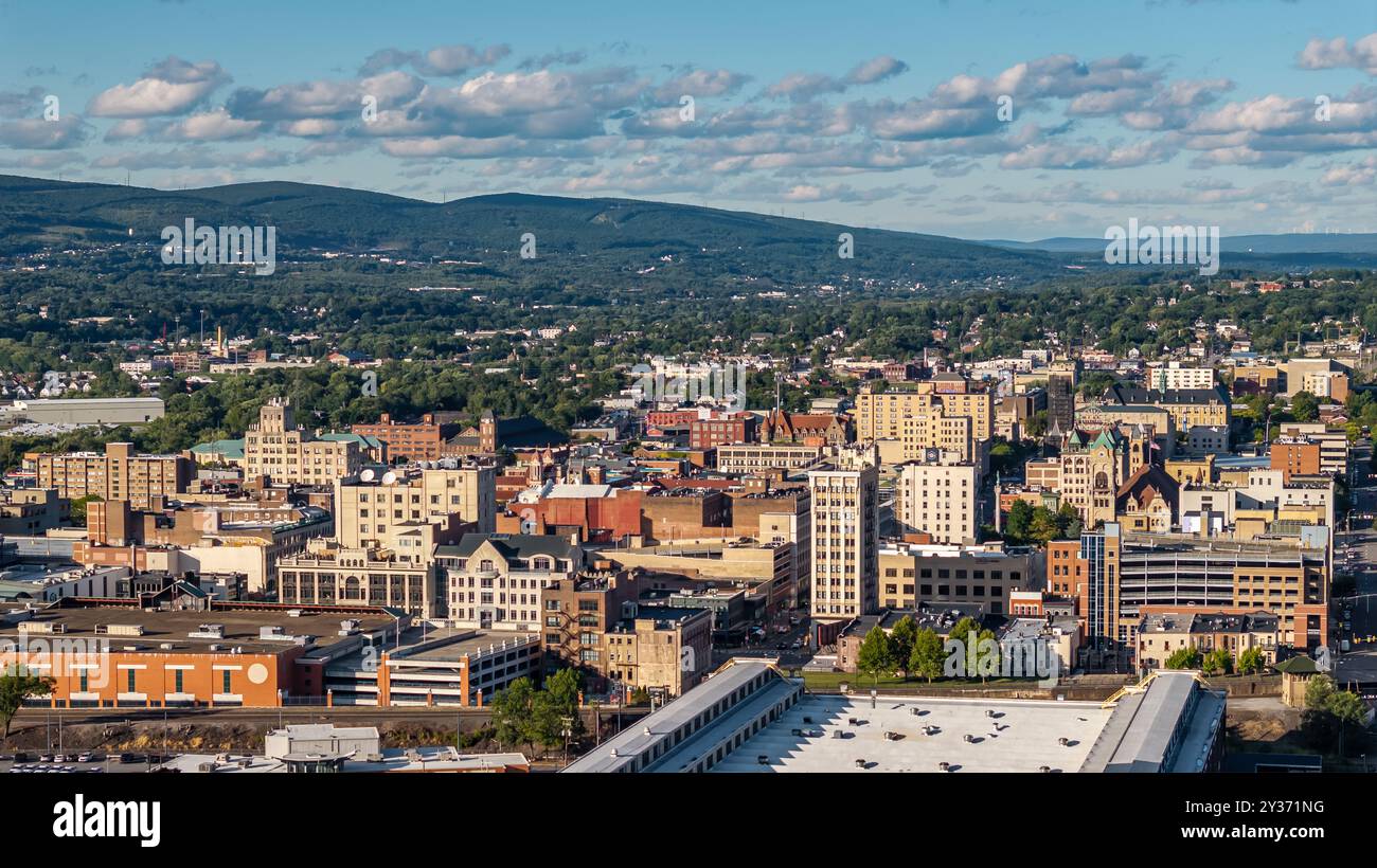 Late summer, early fall aerial, drone, photo of the Scranton ...
