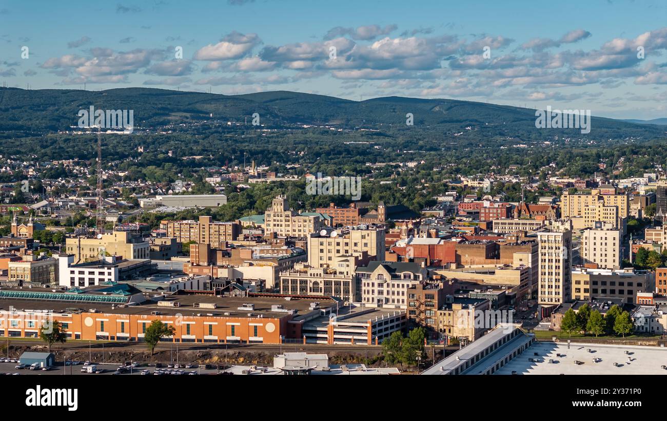 Late summer, early fall aerial, drone, photo of the Scranton ...