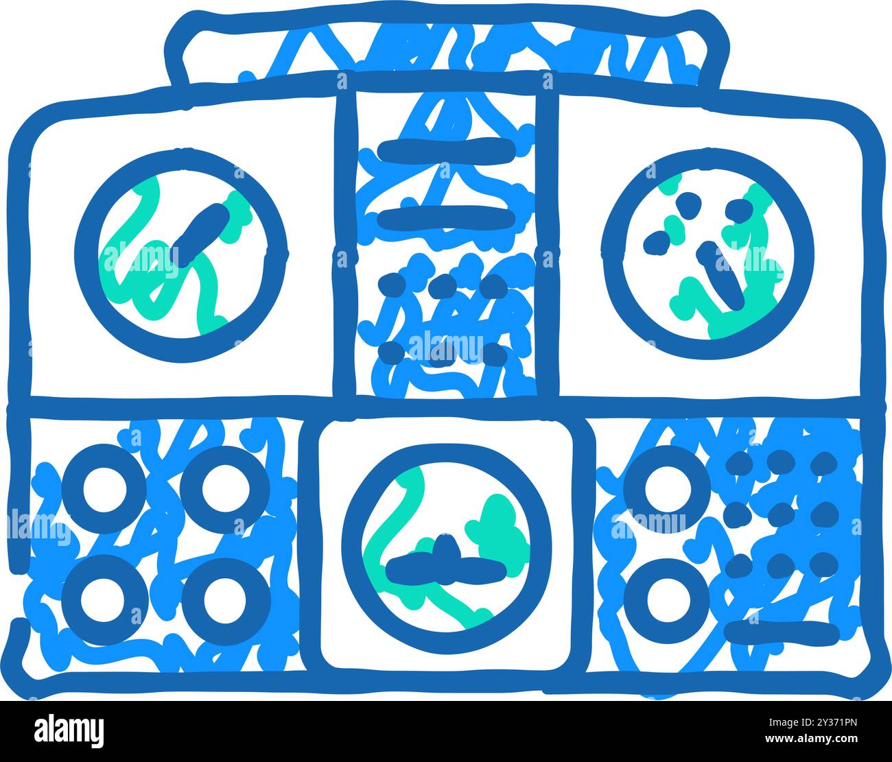 instrument panel aircraft icon doodle illustration Stock Vector Image ...