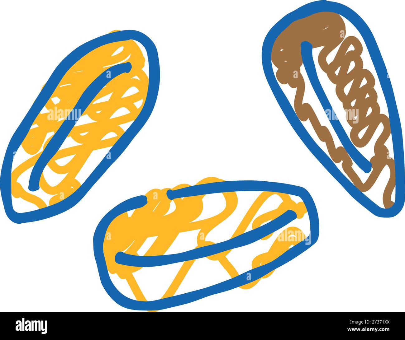 barley grain peeled icon doodle illustration Stock Vector Image & Art ...