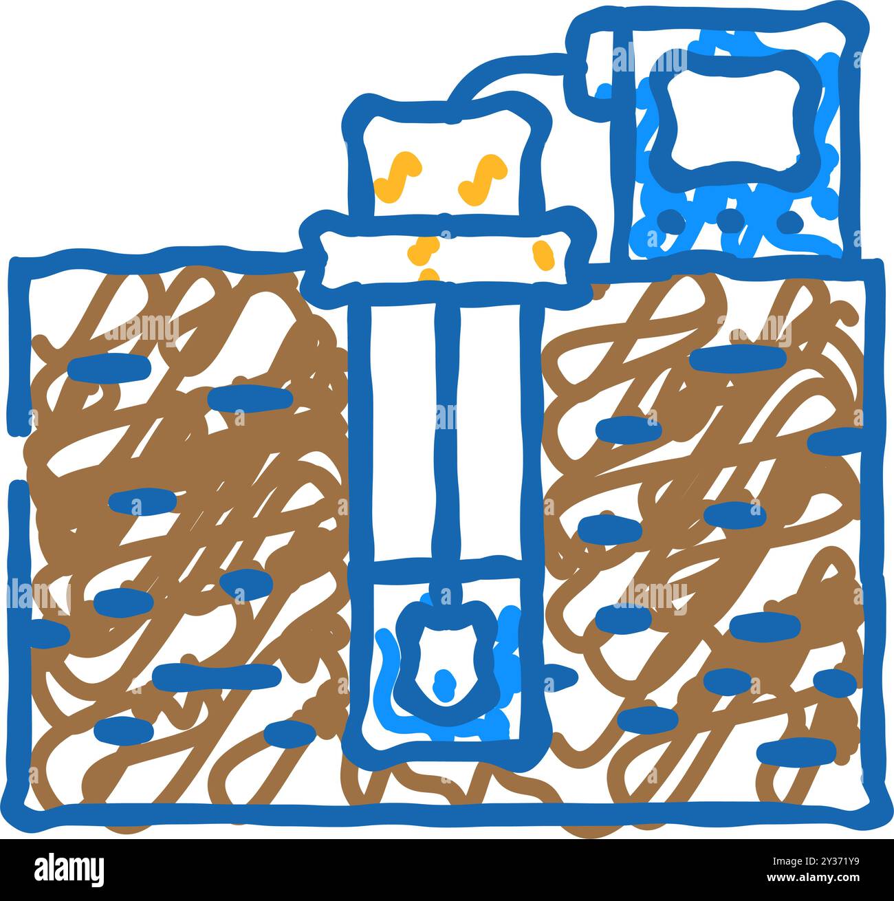groundwater sampling hydrogeologist icon doodle illustration Stock ...