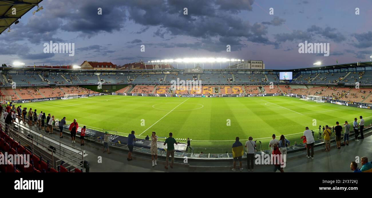 Prague, Czechia - September 7, 2024: Panoramic view of Epet Arena ...