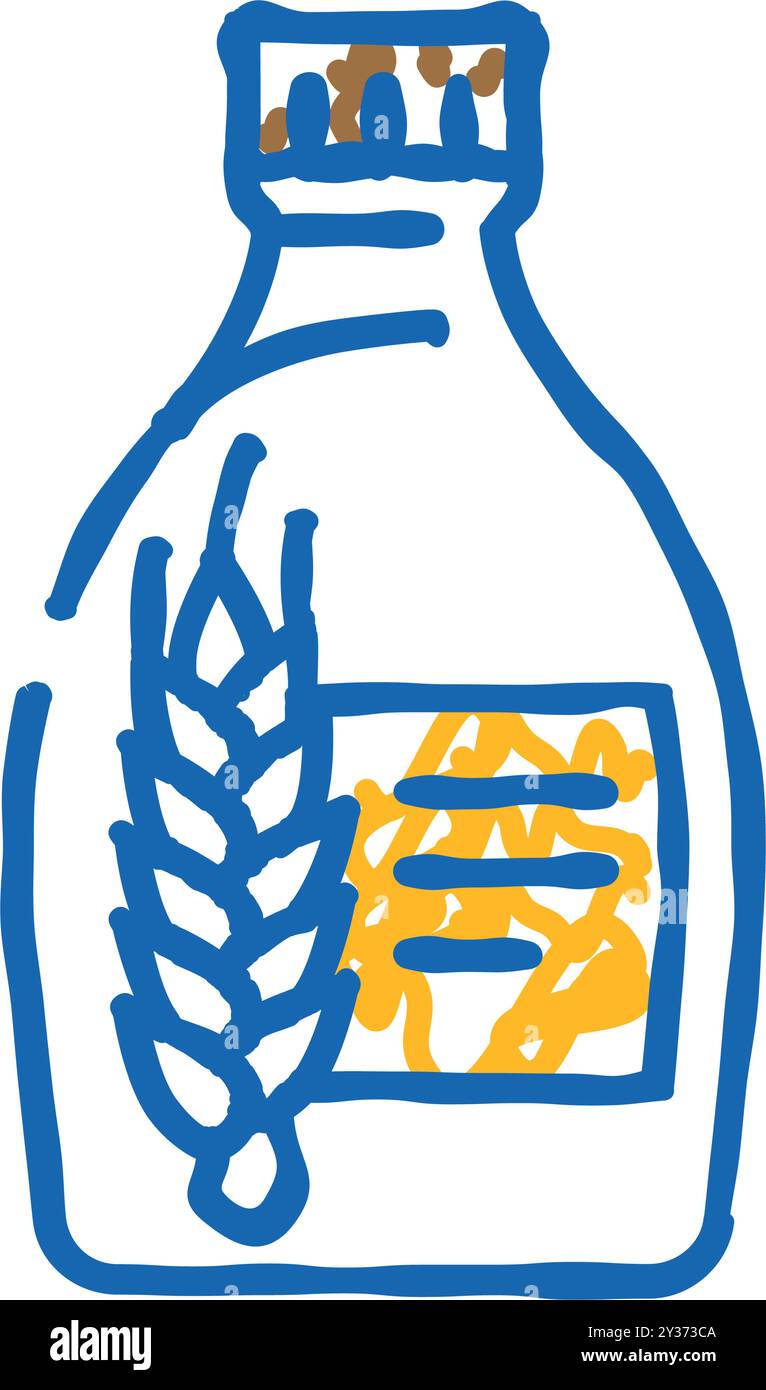 malt syrup barley icon doodle illustration Stock Vector Image & Art - Alamy