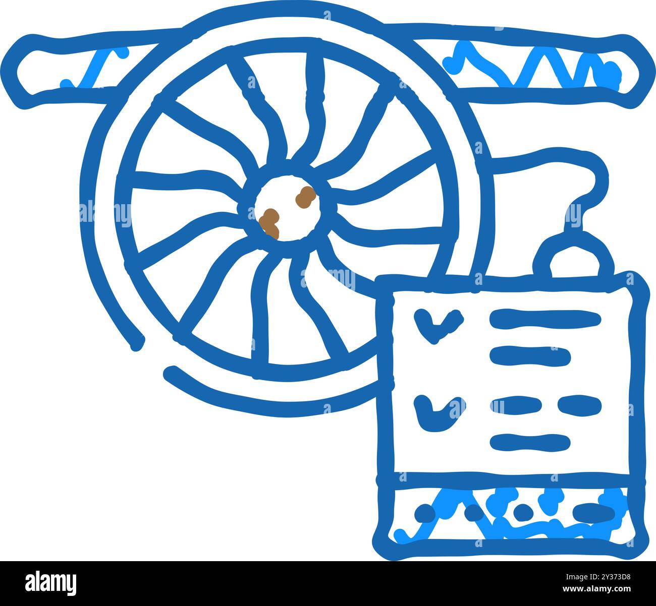 engine diagnostics aircraft icon doodle illustration Stock Vector Image ...