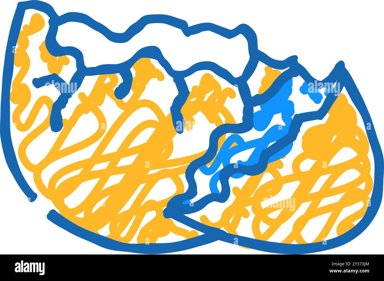 eggshell egg chicken farm food icon doodle illustration Stock Vector ...