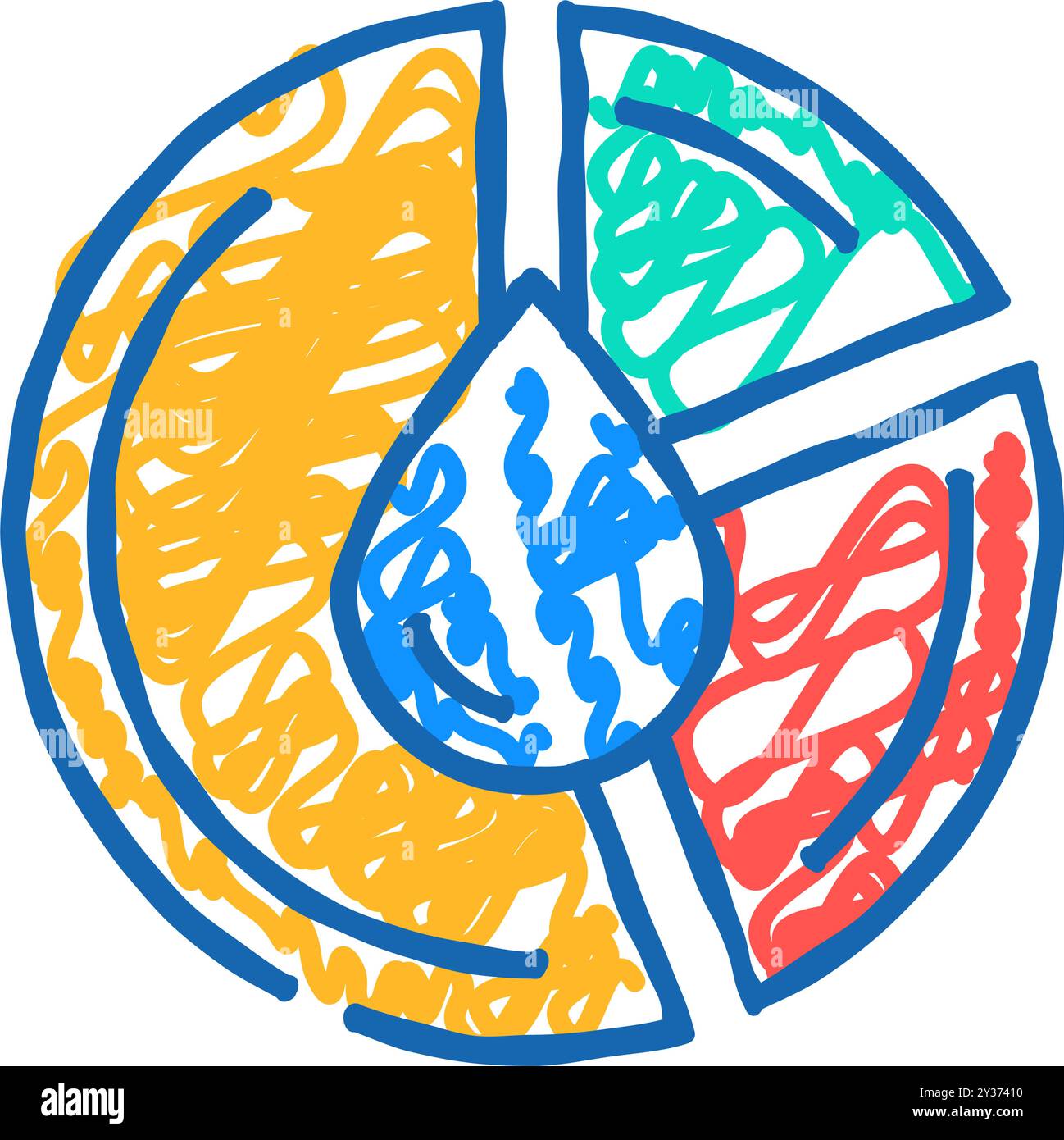 water resource management hydrogeologist icon doodle illustration Stock ...