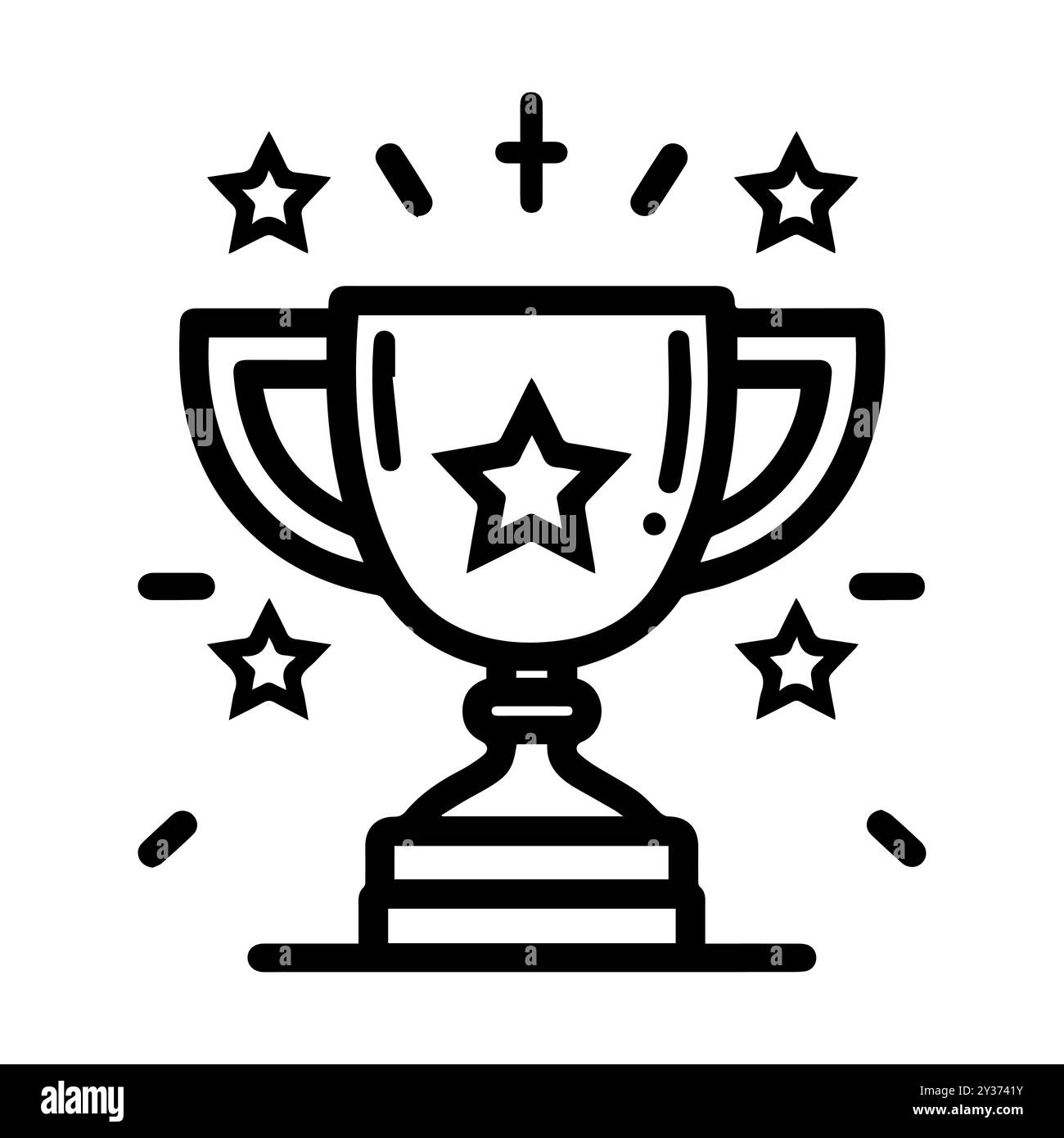 prize icon or modern line symbol. Vector line art and icon design with ...