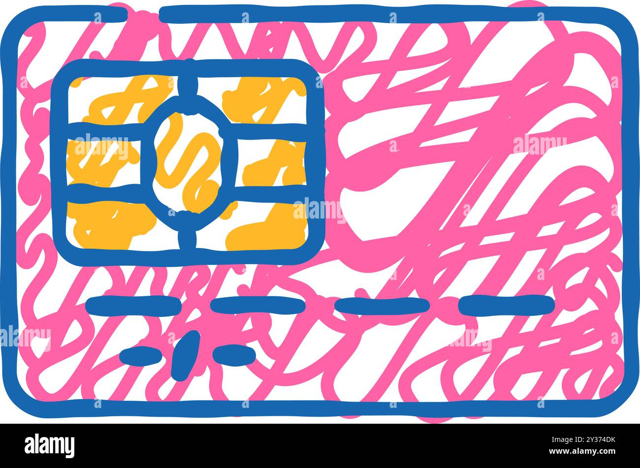 emv card bank payment icon doodle illustration Stock Vector Image & Art ...
