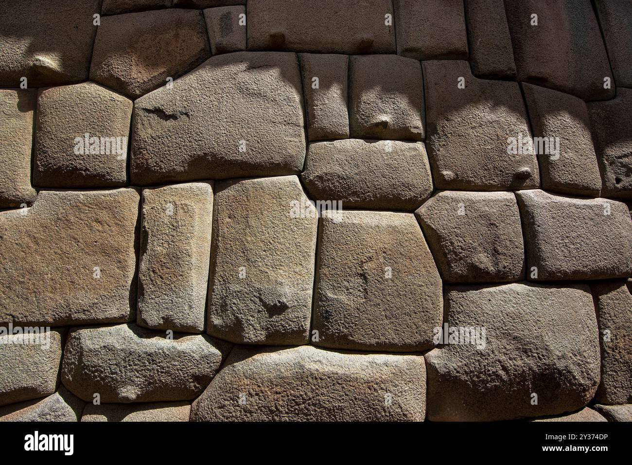 Inca stone walls in Cusco, Peru, a remarkable example of Inca ...