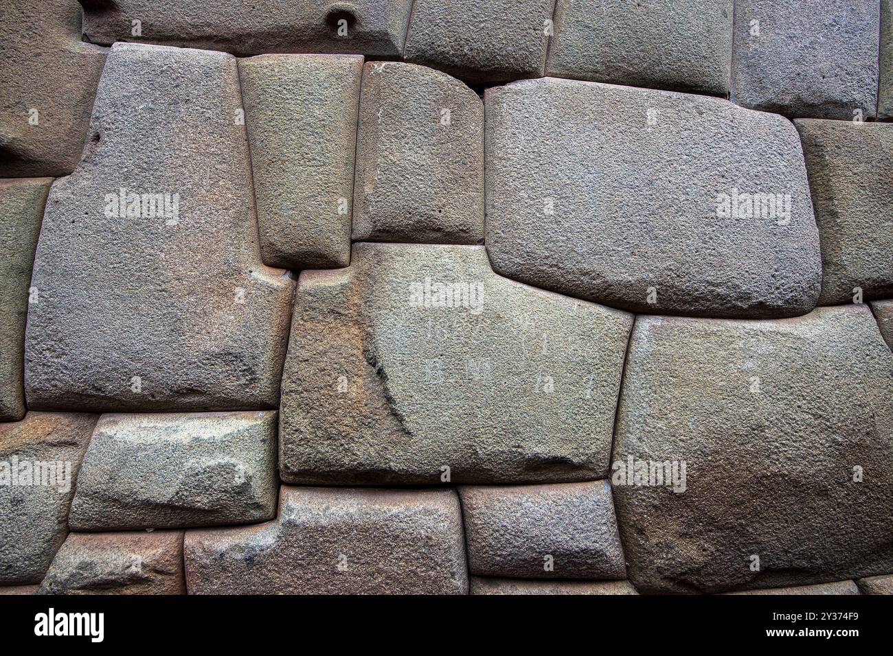 Inca stone walls in Cusco, Peru, a remarkable example of Inca ...