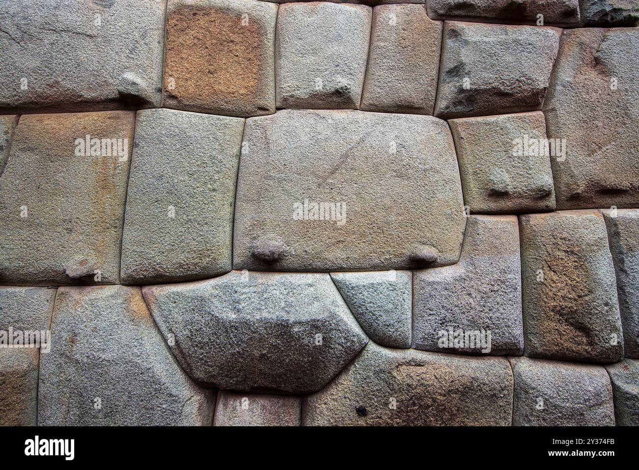 Inca stone walls in Cusco, Peru, a remarkable example of Inca ...