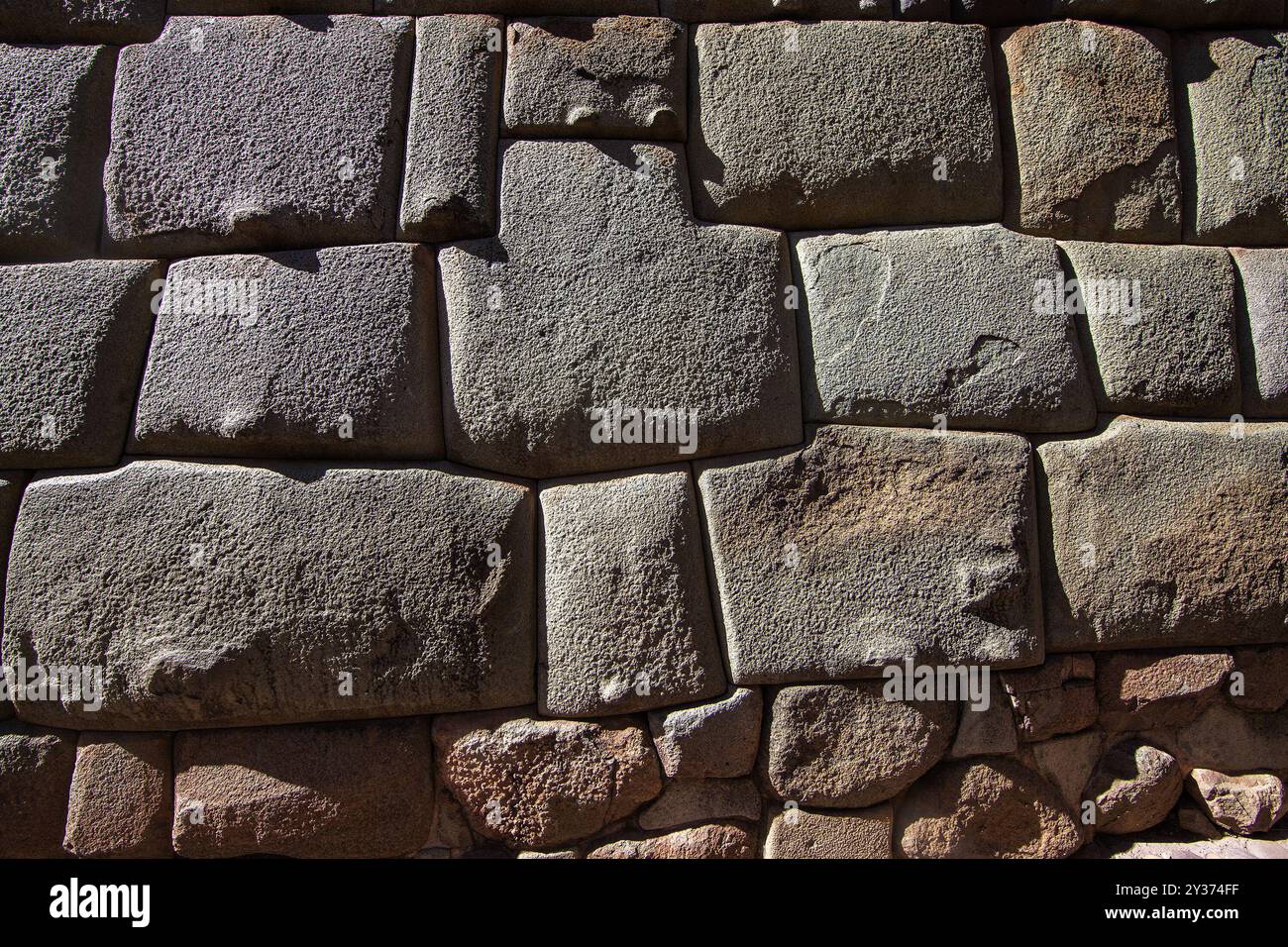 Inca stone walls in Cusco, Peru, a remarkable example of Inca ...