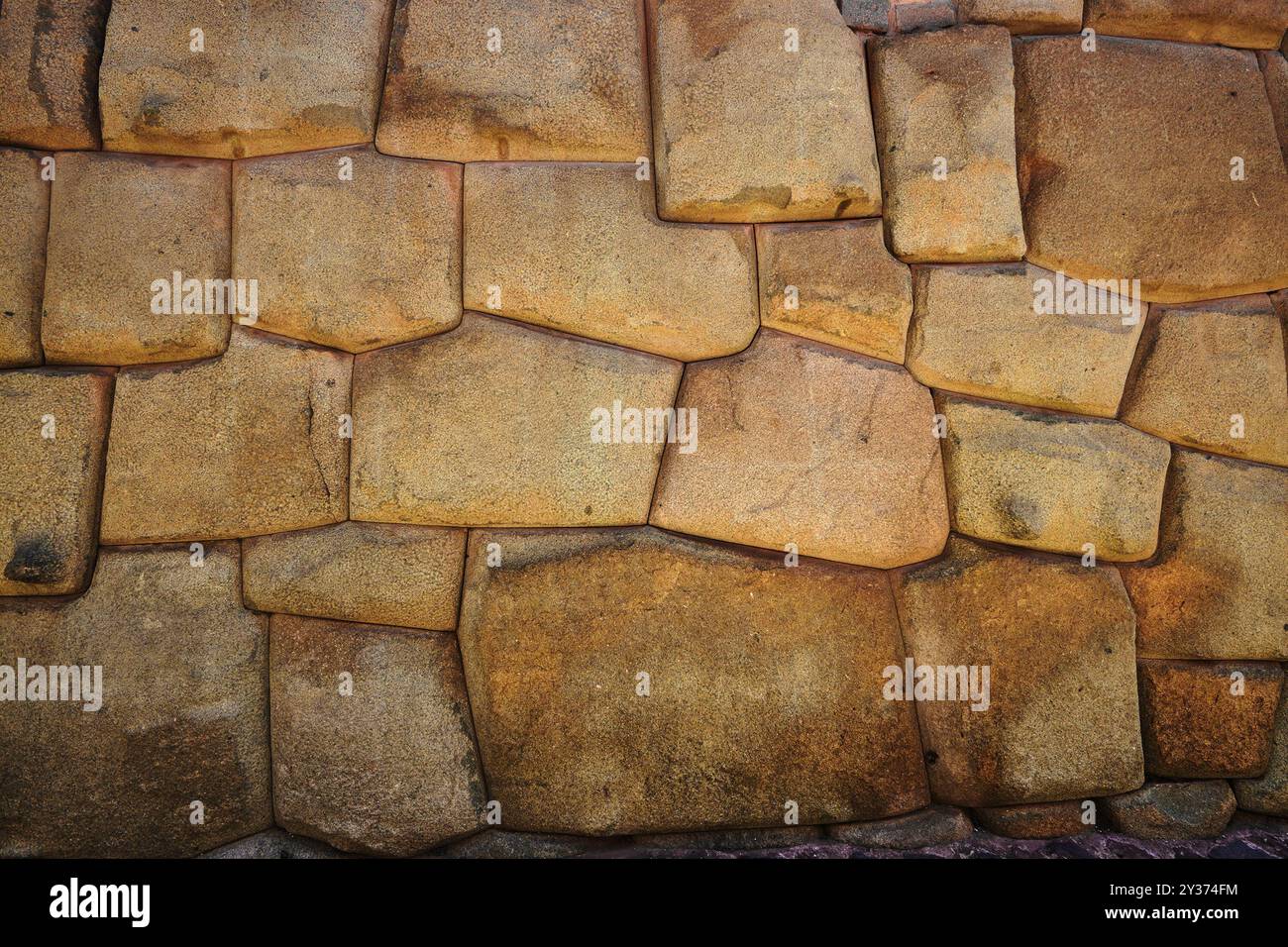 Inca stone walls in Cusco, Peru, a remarkable example of Inca ...