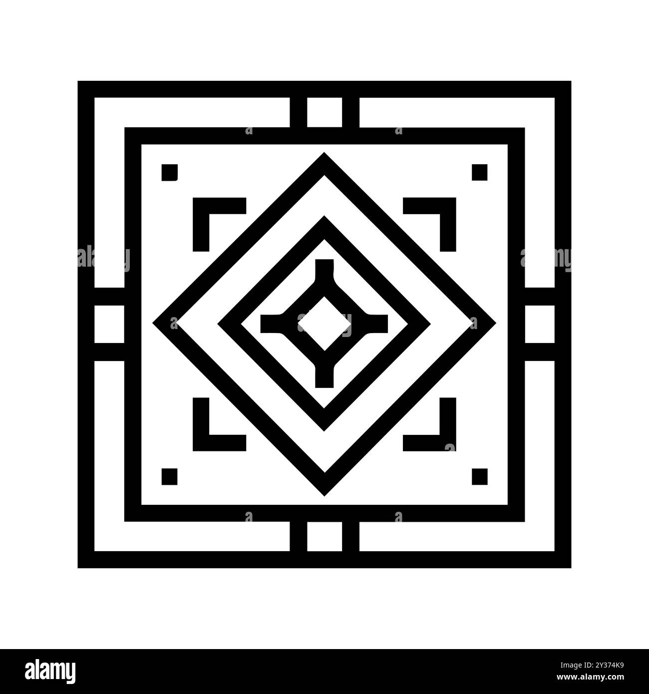 carpet icon or modern line symbol. Vector line art and icon design with ...